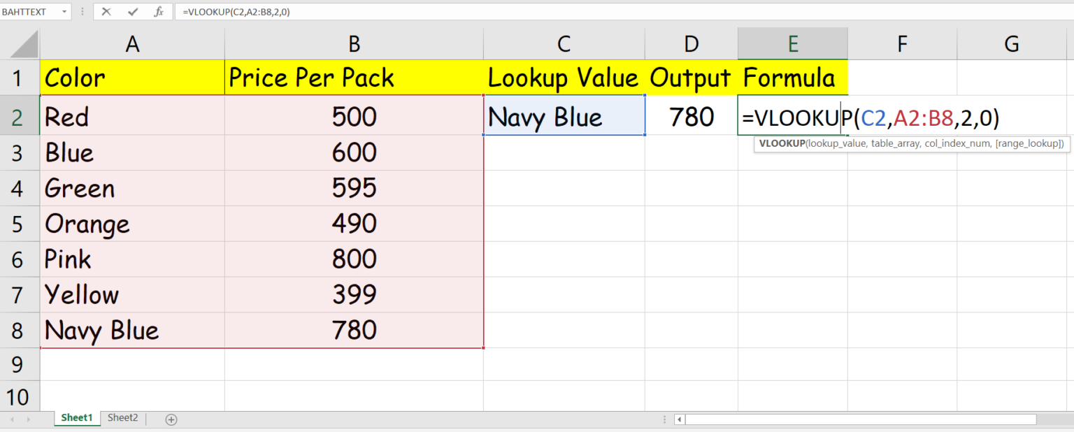 VLOOKUP In Excel - Excel-Help