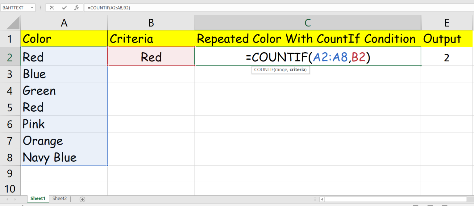 COUNTIF In Excel - Excel-Help COUNTIF In Excel Excel-Help