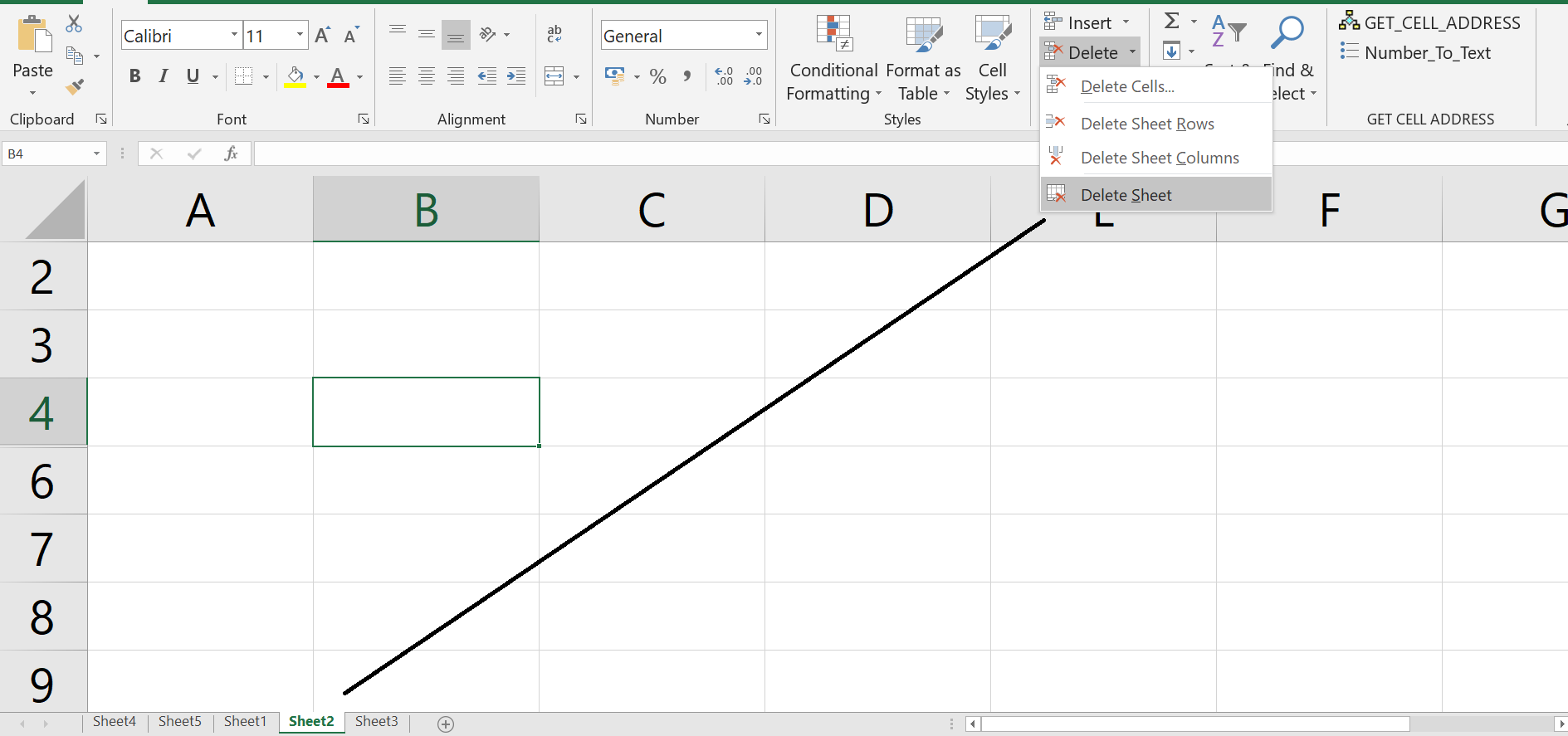 Delete Cell Column Rows And Sheet In Excel Excel Help