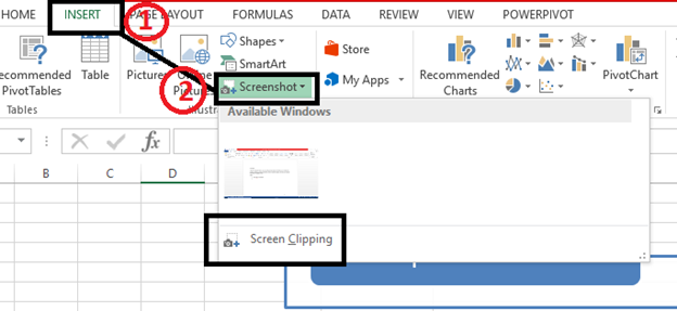 ScreenShot In Excel Excel Help