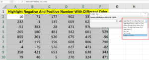 Conditional Highlight Negative And Positive Cell In Excel - Excel-Help