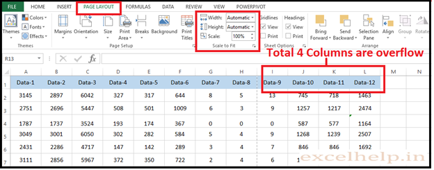 Print All Columns In One Page In Excel Excel Help