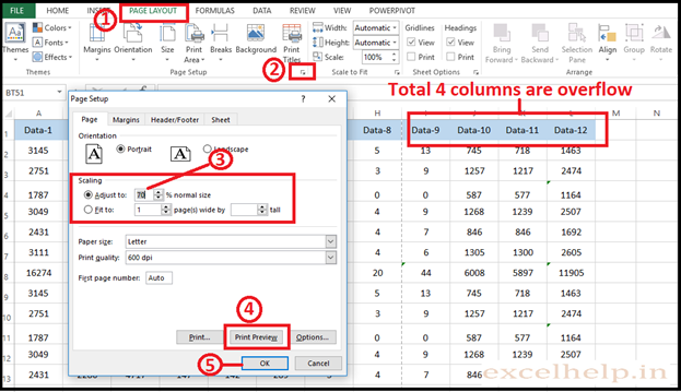 Print All Columns In One Page In Excel Excel Help
