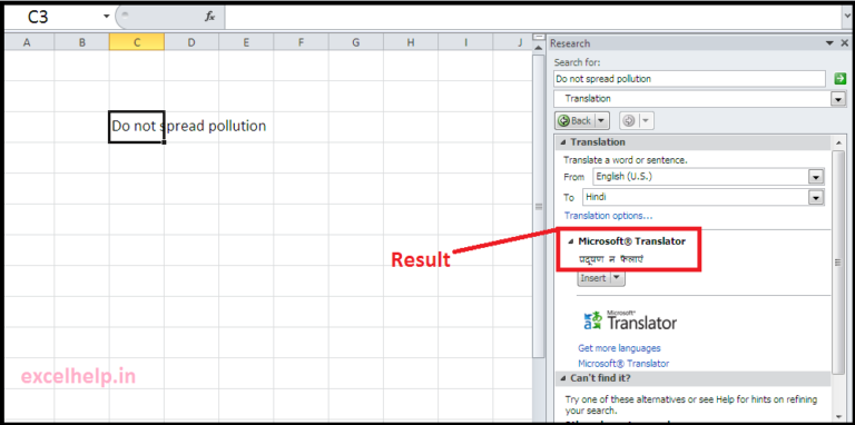 Translate Text into a different Language in excel - Excel-Help